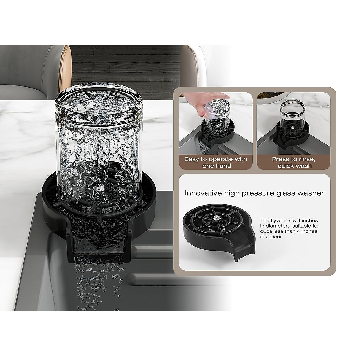 MEJE 30.75x17 Inch Black 11 Gauge 304 Stainless Steel Kitchen Sink, 60/40 Double Bowl Kitchen Sink, Nano Coating, Anthracite Black Color