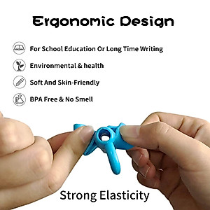 KOABBIT - Pencil Grips/Holder for Kids Handwriting, Toddlers/Preschool 2-4 Year learning to Write, Writing aid Grip for Children's Training Pencils, 3 PACK