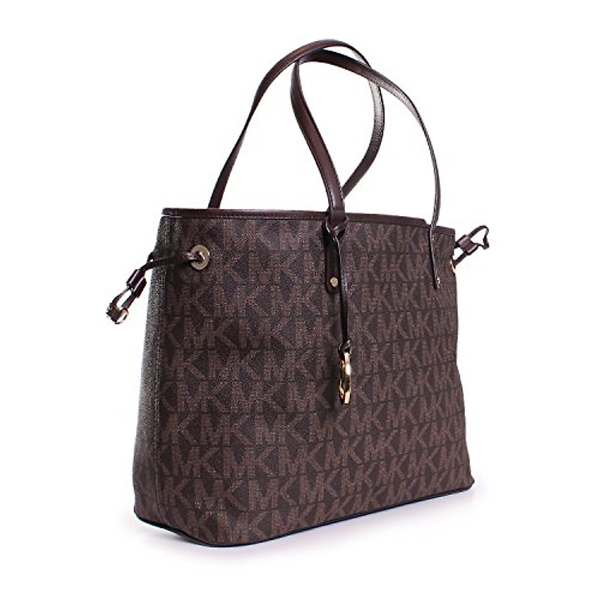 NEW AUTHENTIC MICHAEL KORS JET SET LARGE REVERSIBLE TOTE (Brown/Sand)