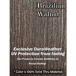 DuraWeather Poly® Adirondack Porch Rocker (Brazilian Walnut (Wood Grain))