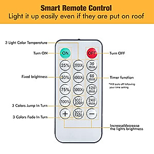 Auroraworld Solar String Lights Remote Control, 1000FT Dimmable Solar String Lights Outdoor, 32 Shatterproof Solar Patio Lights, Ambience On Your Garden Backyard