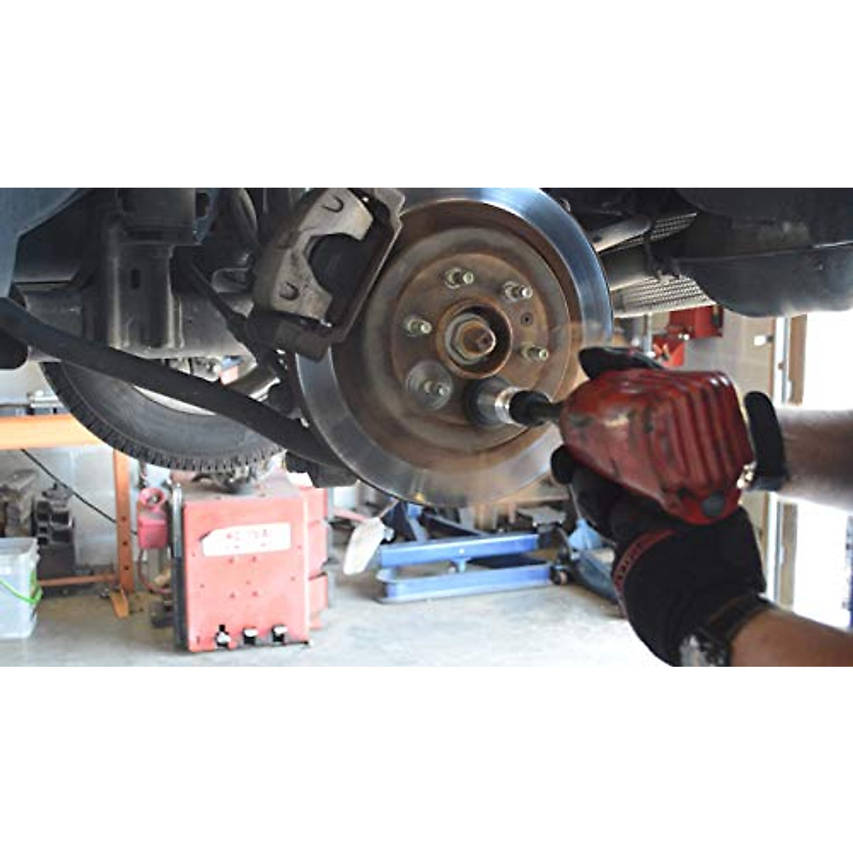 AME Intl-37330 Hub Buddy Impact Driven Surface and Stud Cleaner-Black/Silver