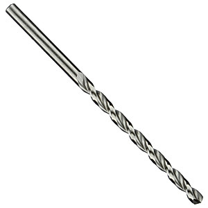 Cleveland 2075 Cobalt Steel Jobbers' Length Drill Bit, Gold Oxide Finish, Round Shank, 135 Degree Notch Point, 1/8" (Pack of 10)