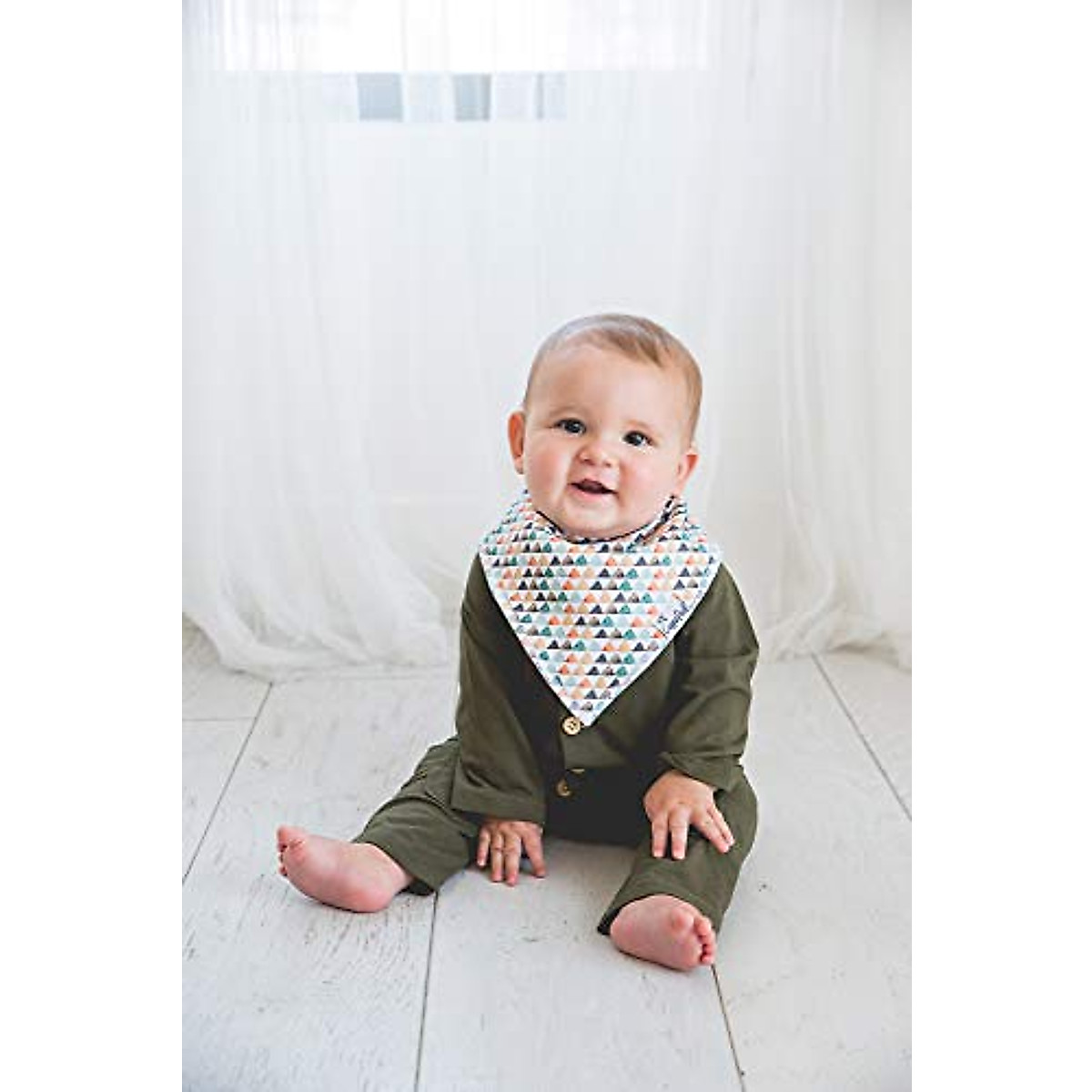 Copper Pearl Baby Bandana Drool Bibs for Drooling and Teething 4 Pack Gift Set “Bison, Soft Set of Cloth Bandana Bibs for Any Baby Girl or Boy, Cute Registry Ideas for Baby Shower Gifts