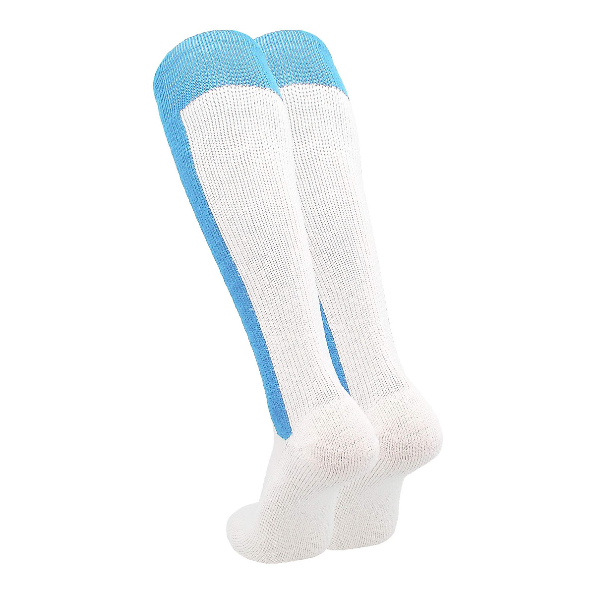 TCK 2-n-1 Premium Baseball Stirrup Socks (Columbia Blue, Large)