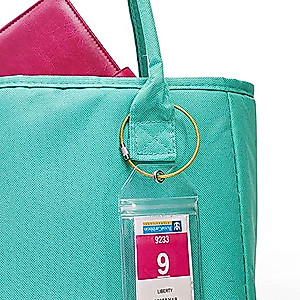 Jollyants Key Rings Stainless Steel Key Chains for Women & Luggage Tag Loops, Key chain Accessories Multicolor 7 Pack, 6.8 inches