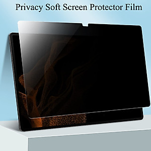 Privacy Screen Protector Suit for Samsung Galaxy Tab S10 Ultra/ Samsung Galaxy Tab S9 Ultra 2023 14.6 Inch/ Samsung Galaxy Tab S8 Ultra 5G 14.6 Inch 2022 , Matte Anti-peep Anti Glare Scratch Resistant Soft Screen Protector Film