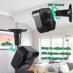 All-New Blink Outdoor Camera Wall Mount, 360° Adjustable Mount and Weather Proof Protective Housing with Blink Sync Module Outlet Mount for Blink Outdoor Security Camera System (Black, 5 Pack)
