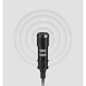 TBAKPU Microphone Professional for iPhone - Lavalier Lapel Omnidirectional Mic for iPad, iPod - Perfect for Audio & Video Recording, YouTube, Interview, Podcast, Vlogging