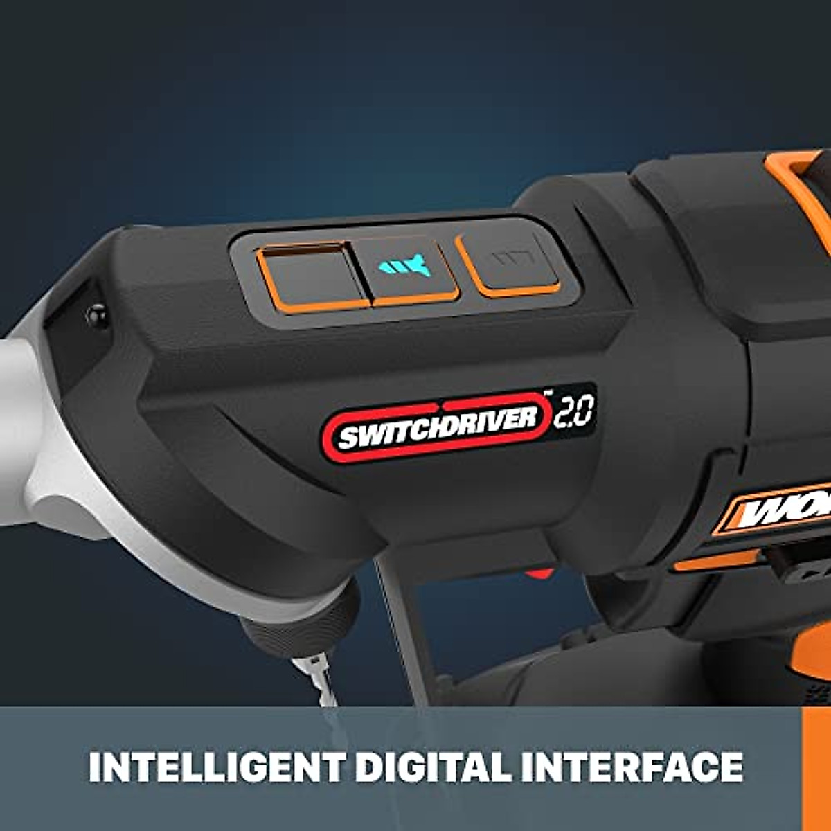 Worx Nitro 20V SwitchDriver 2.0, 2-in-1 Brushless Cordless Drill Driver, 2-in-1 Drill Set Rotatable Dual 1/4" Chucks, Compact Cordless Drill with Digital Torque Setting WX177L.9 – (Tool Only)