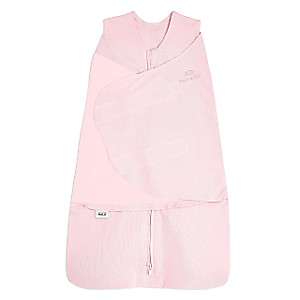 HALO Sleepsack Gift Set Bundle - Micro Fleece Swaddle Wearable Blanket, Cream, Small - Organic Cotton Swaddle & Wearable Blanket 2-Piece Gift Set Box, Strawberry, Small/Medium