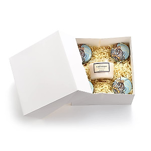 MOMONI 13 Piece Gift Boxes with Lids of Assorted Sizes with 4 inch Deep Robe Boxes and 8x8x4 Gift Box- Wrapping Boxes Set Christmas Gift Boxes for Wrapping Christmas Gifts, Bridesmaid Proposal, Birthday, Holiday, Wedding (WHITE)