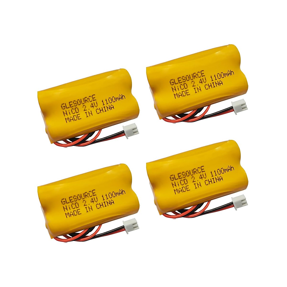 GLESOURCE 2.4V AA Exit Sign Battery Replacement for Exitronix 10010036 Lithonia 10010034 Interstate NIC1394 BEL-179 Exit Sign Emergency Light (2 Pack)