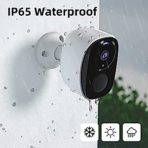 Rraycom 4Pack Security Cameras Outdoor Wireless, Battery Powered Camera for Home Security, Cloud/SD(up to 256G), AI Motion Detection, Color Night Vision,2-Way Audio