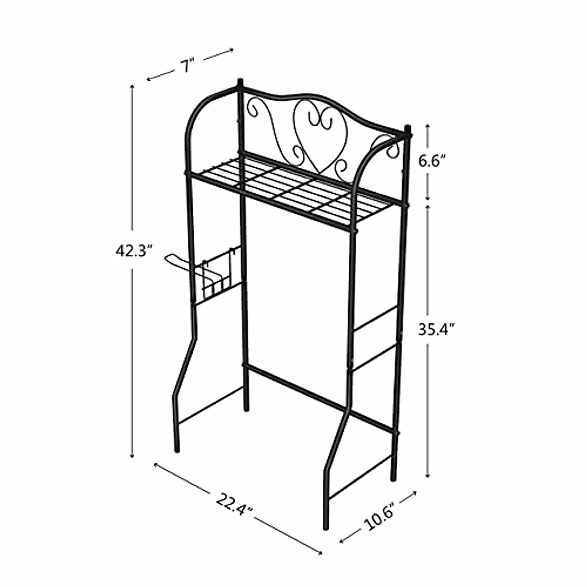JOIN IRON Metal Bathroom Shelf Space Saver,Bathroom Organizer Over Toilet,Above Toilet Storage,Over Toilet Bathroom Organizer,Over The Toilet Storage Shelf,Toilet Shelf Organizer