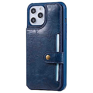 Fansipro Bumper Case Cover for Samsung Galaxy S9 Plus, Premium PU Leather Slim Fit Cover for Galaxy S9 Plus, 2 Card Slots, 1 Photo Frame Slot, Easy in Hand, Blue