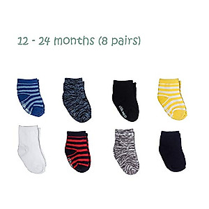 Little Me Boys' Stripes, Space Dyes & Solids, Multi, 0-12/12-24 Months