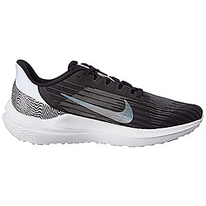 NIKE Women's Sneaker, Black White, 6