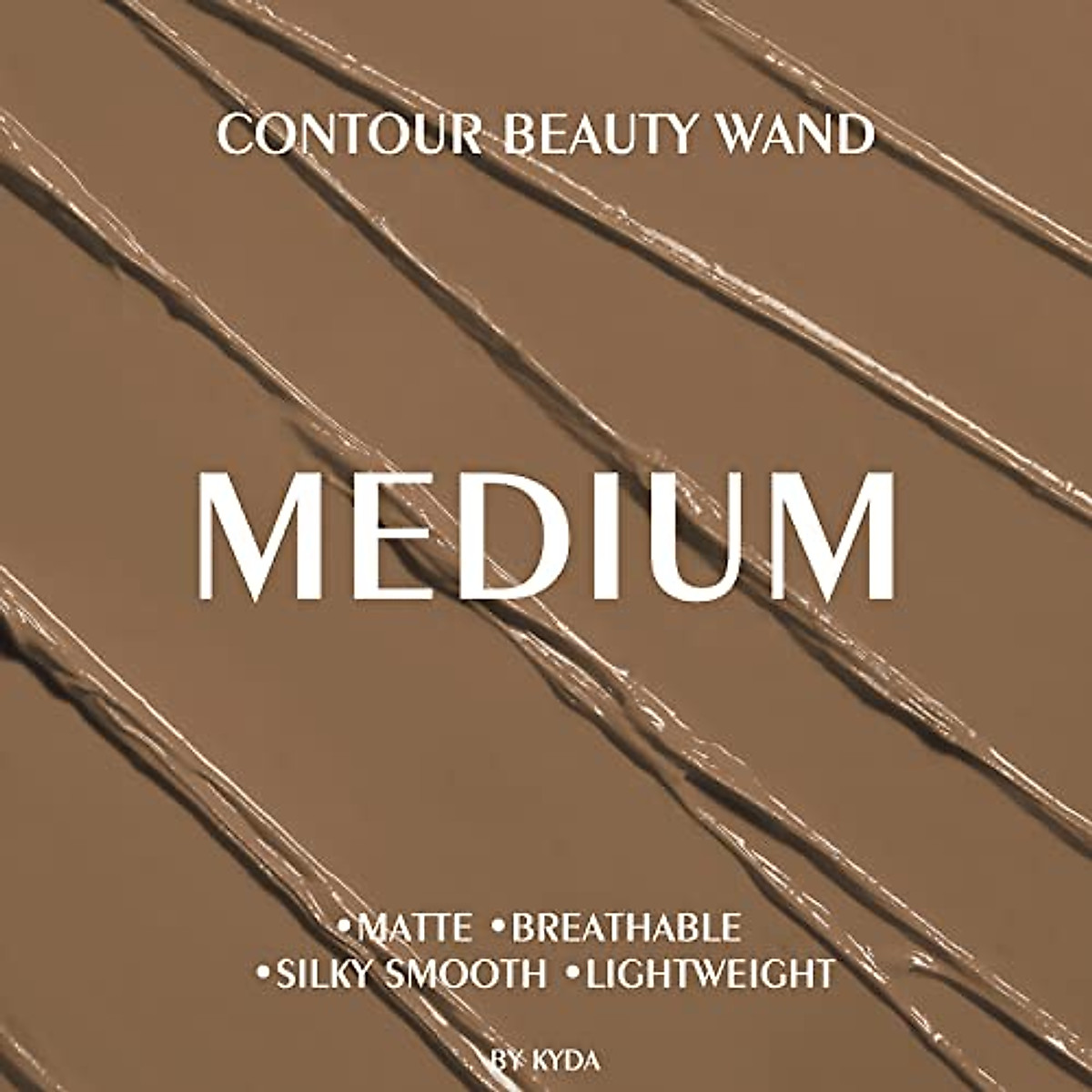KYDA Contour Beauty Wand, Liquid Face Concealer Contouring with Cushion Applicator, High Coverage Natural Matte Finish, Lightweight Blendable Super Silky Cream Contour Stick, by Ownest Beauty-Medium