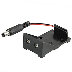 Gump's grocery 2PCS 9V Battery Holder Box Case Wire Plug 5.5 * 2.1mm for Arduino UNO R3