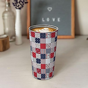 WANGZHAO Stars Pattern Print Double Wall Stainless Steel Vacuum Insulated Tumbler Cup Home Thermal Cup