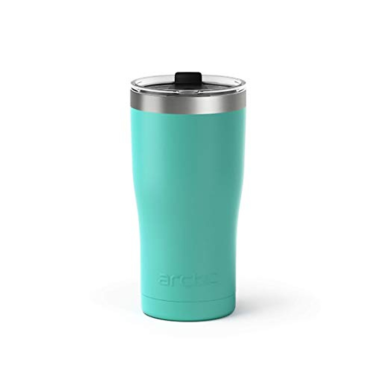 Arctic Tumblers | 20 oz Matte Turquoise Insulated Tumbler with Straw & Cleaner - Retains Temperature up to 24hrs - Non-Spill Splash Proof Lid, Double Wall Vacuum Technology, BPA Free & Built to Last