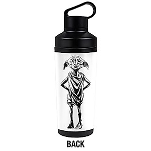 Harry Potter OFFICIAL Dobby 18 oz Insulated Water Bottle, Leak Resistant, Vacuum Insulated Stainless Steel with 2-in-1 Loop Cap