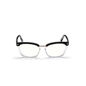 Tom Ford Women's Eyeglasses TF5550-B TF/5550-B Black/Crystal Optical Frame 54mm