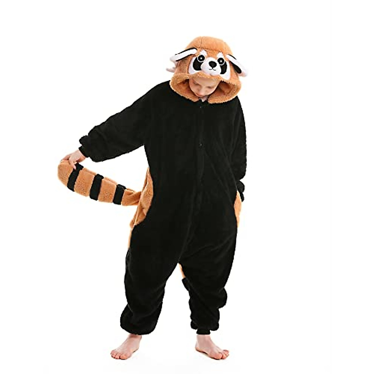 CuteOn Raccoon Onesie for Girls Boys Animal Costume Halloween Christmas for Height 130cm