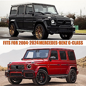 Waterproof Car Covers Replace for 2004-2024 Mercedes Benz G-Class 500 550 650, 6 Layers All Weather Car Cover with Zipper Door & Windproof Bands for Snow Rain Dust Hail Protection (G-Class)