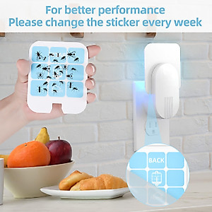 20 Pack Trap Refill Compatible with Saferr Home Fly Trap Refill,Applicable to SH502、SH503、23005-06 and DT3005W、DT3005W-DS3,Indoor Fly Trap Plug-in Insect Trap Replacement Mosquito Sticky Glue Boards