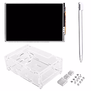 kuman 3.5 Inch Touch Screen with Protective Case 320x480 Resolution TFT LCD Display for Raspberry Pi 3B+, 2B, B+