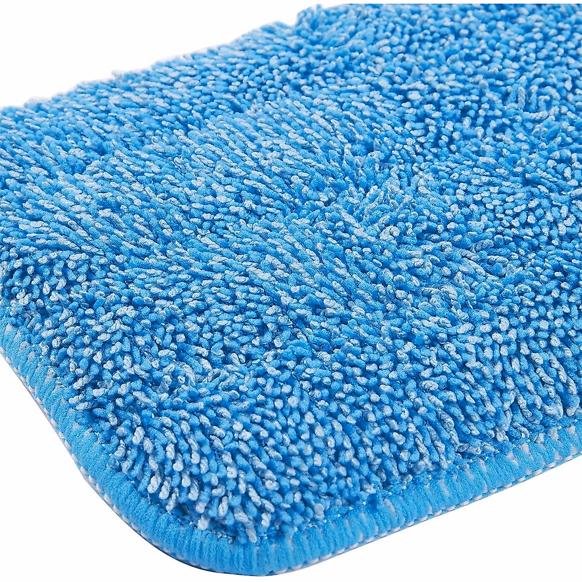 Juvale 10 Pack Microfiber Mop Pads - Reusable & Washable Flat Mop Heads for Hardwood Floors & Cleaning - 16.5 Inch Blue Replacement Pads