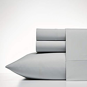 Nautica - Queen Sheets, Cooling & Wrinkle Resistant Bedding Set, Moisture Wicking & Quick Dry (Kooltex Grey, Queen)