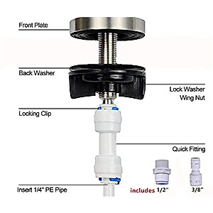 Drinking Water Filter Faucet Stainless Steel Brushed Nickel Kitchen Bar Sink，Lead-Free Modern Water Filter Faucet