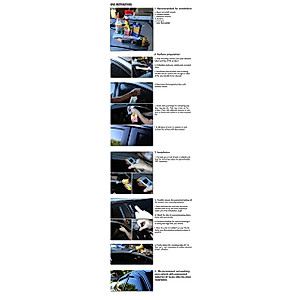 Auto Dynasty Compatible with Fusion/MKZ/Milan 4pcs Tape-On Window Visor Deflector Rain Guard