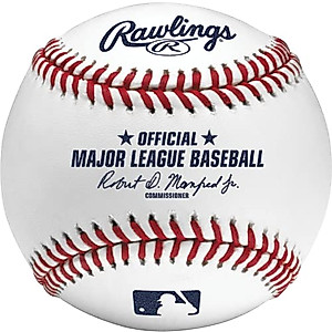 Rawlings | Official 2023 Major League Baseball | Display Case Included | MLB | ROMLB-R, White/Red/Navy