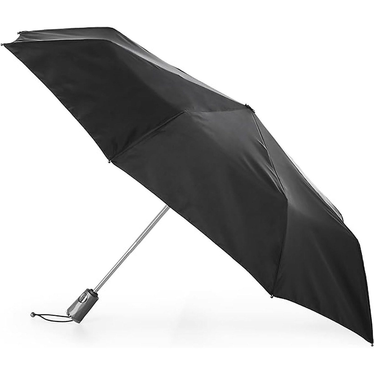 totes Titan Automatic Open Close Windproof & Water-Resistant Foldable Umbrella, Black