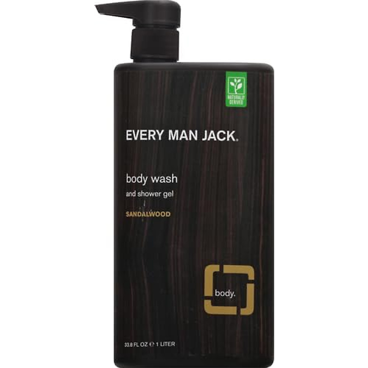 Every Man Jack Body Wash, Sandalwood 33.8-ounce Moisturizing