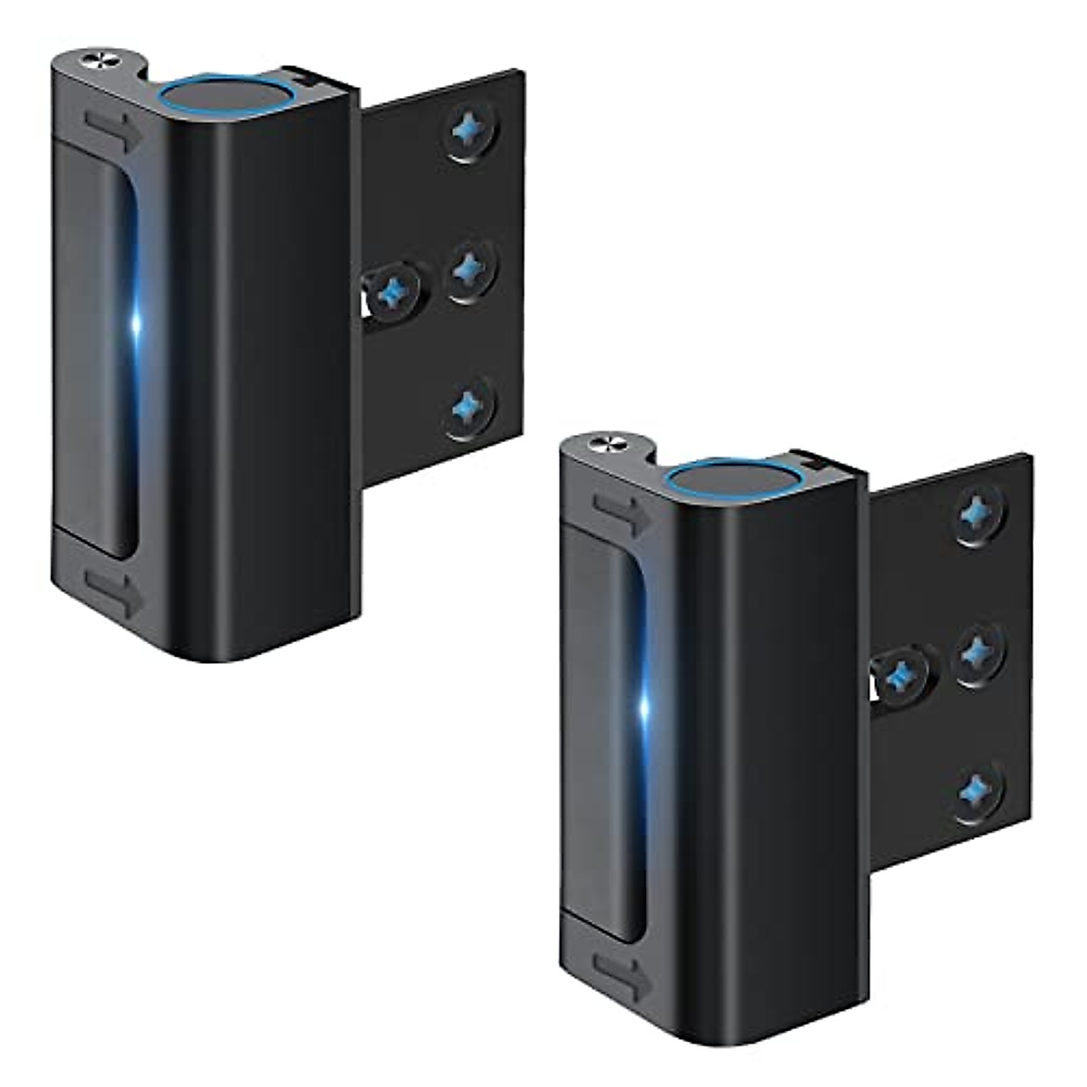 Yomisga Home Security Door Lock Reinforcement Safety Latch Extra Front Doors Security Devices Withstand 800 lbs, Anti Door Kick in Security Protector for Door Inside, Child Proof Aluminum Door Locks