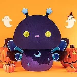 Mewaii 8 Inch Mushroom Plush, Dragonfly Plush Pillow Soft Plushies Squishy Pillow, Cute Starry Dragonfly Stuffed Animals Kawaii Plush Toys Decoration Gift for Girls Boys