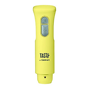 Tasty by Cuisinart Hand Blender, Yellow, 2.5"(L) x 2.5"(W) x 15.71"(H)