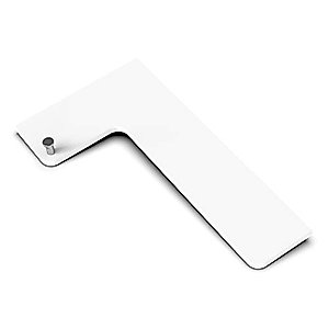 TileWare Corner Shelf for Bathroom Shower & Tub with Sponge or Loofah Hook, Bath - Floating Tile Wall Mount Shelves & Organizer Stand for Shampoo & Bathtub Accessories (Polished Chrome - Hook)
