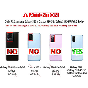 Warsia for Galaxy S20 Case,Samsung S20 Case,with Screen Protector [Military Grade Drop Tested] Heavy-Duty Tough Rugged Shockproof Protective Case for Samsung Galaxy S20 6.2 inch, Purple