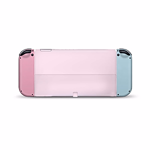 Tacky Design Pink Colorwave Skin Compatible with Nintendo Switch OLED Skin Wrap Cover, Color Blocking Skin for Nintendo Switch OLED Stickers, Premium Vinyl 3M Full Wrap Decal