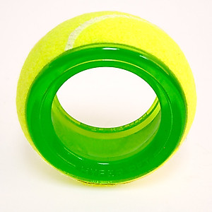 Hyper Pet Tennis Chewz Ring Interactive Dog Toy, Green