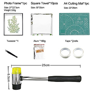 Leaves Dye Kit Natural Plant Dyeing Tool Kit for Fabric Cloth, All-in-1 Kit for Beginners, Adults and Kids