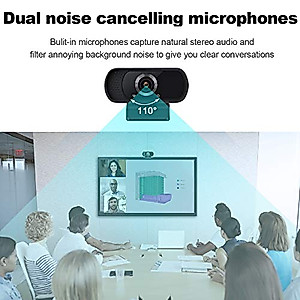 Web Camera for Computer PC Camera Webcam USB Plug and Play 1080P Webcam with Privacy Cover and Tripod for Laptop Desktop Live Streaming Video Calling Recording Game