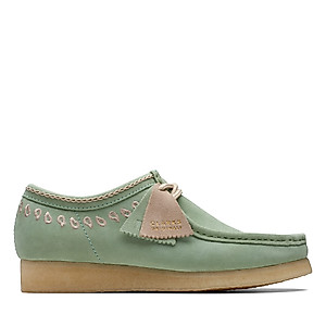 Clarks Original Men's Wallabee Made in Vietnam, Green Embroidery, 12