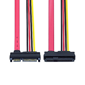 ChenYang SAS to SATA Cable,SFF-8482 SAS 29Pin to SATA 22Pin Hard Disk Drive Raid Extension Cable